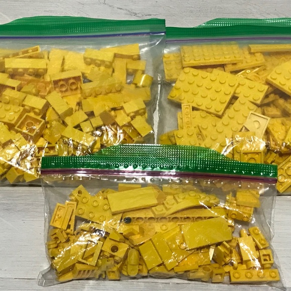 Lego | Toys | Lego Lot Of Yellow Bricks Plates Technic And Replacement ...